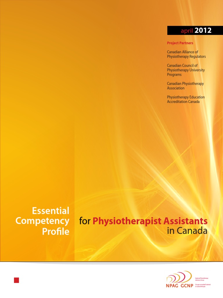 Essential Competency Profile for PTAs in Canada | PDF | Physical ...