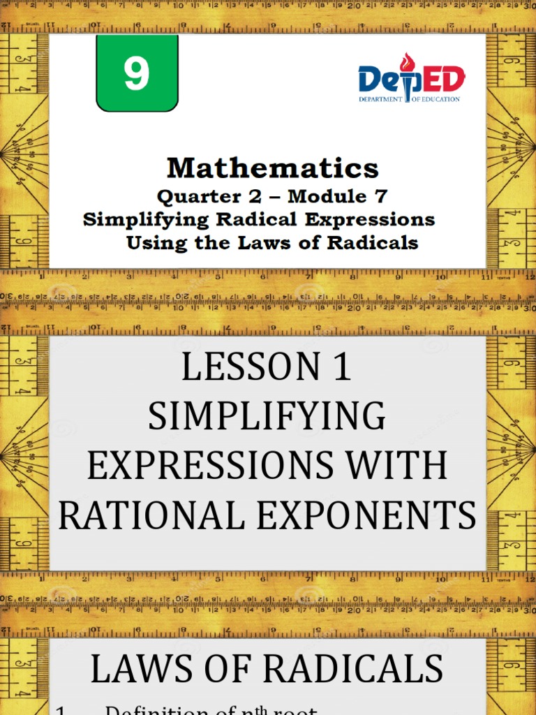 Quarter 2 - Module 7 | PDF | Mathematics | Mathematical Notation