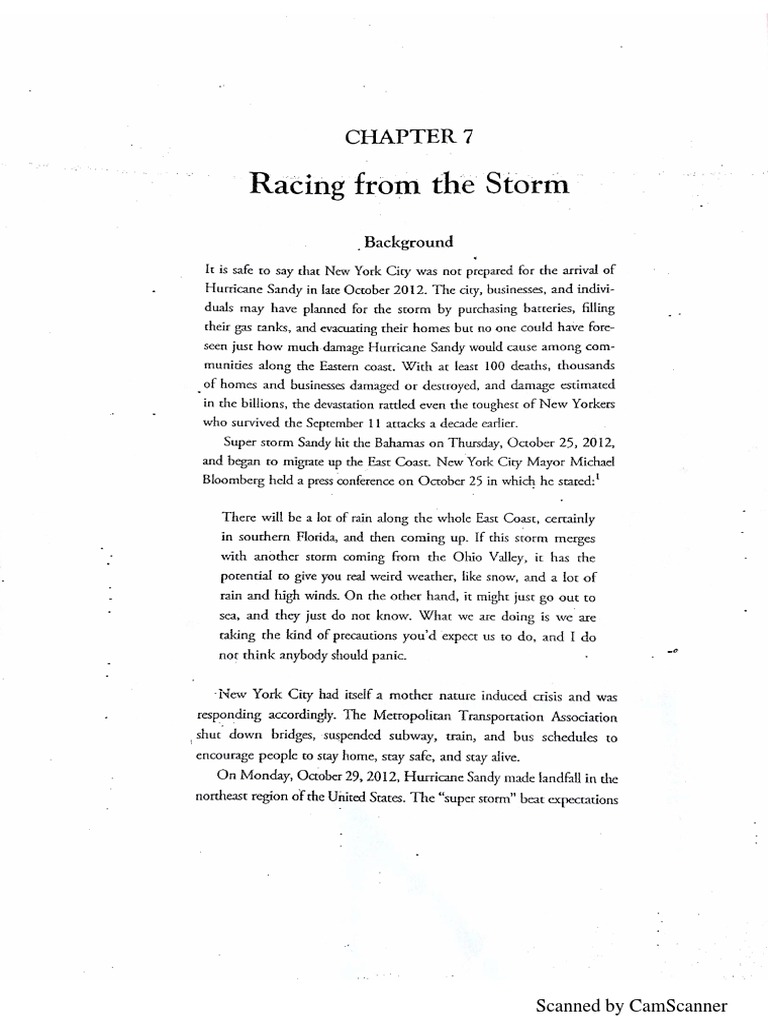 Chapter 7 Racing From The Strom | PDF