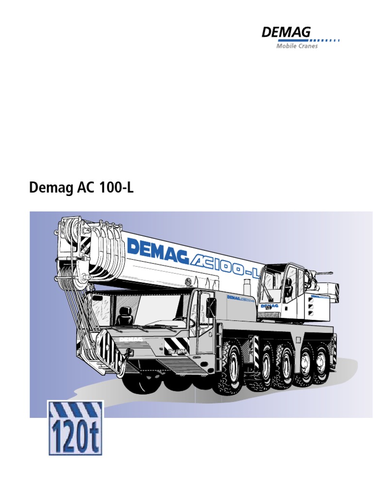Demag AC100L Spec | PDF | Crane (Machine) | Vehicle Technology
