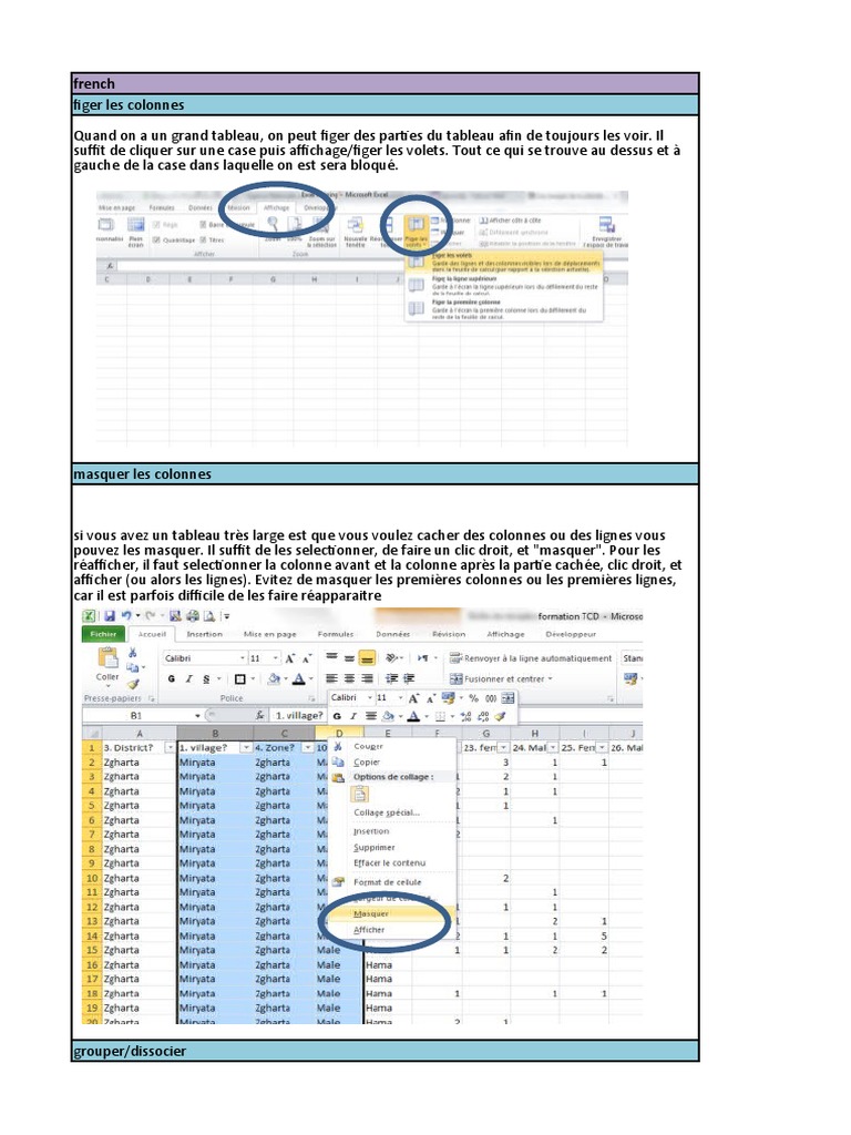 FR - Principales Formules Excel SI 2013 | PDF | Interaction humain ...