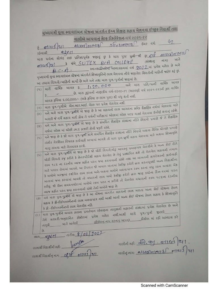 Self Declaration | PDF