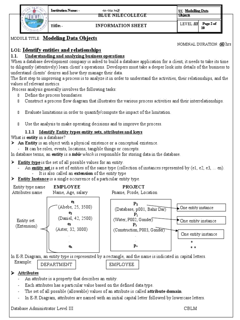 Modeling Data Objects | PDF | Computer Network | Conceptual Model