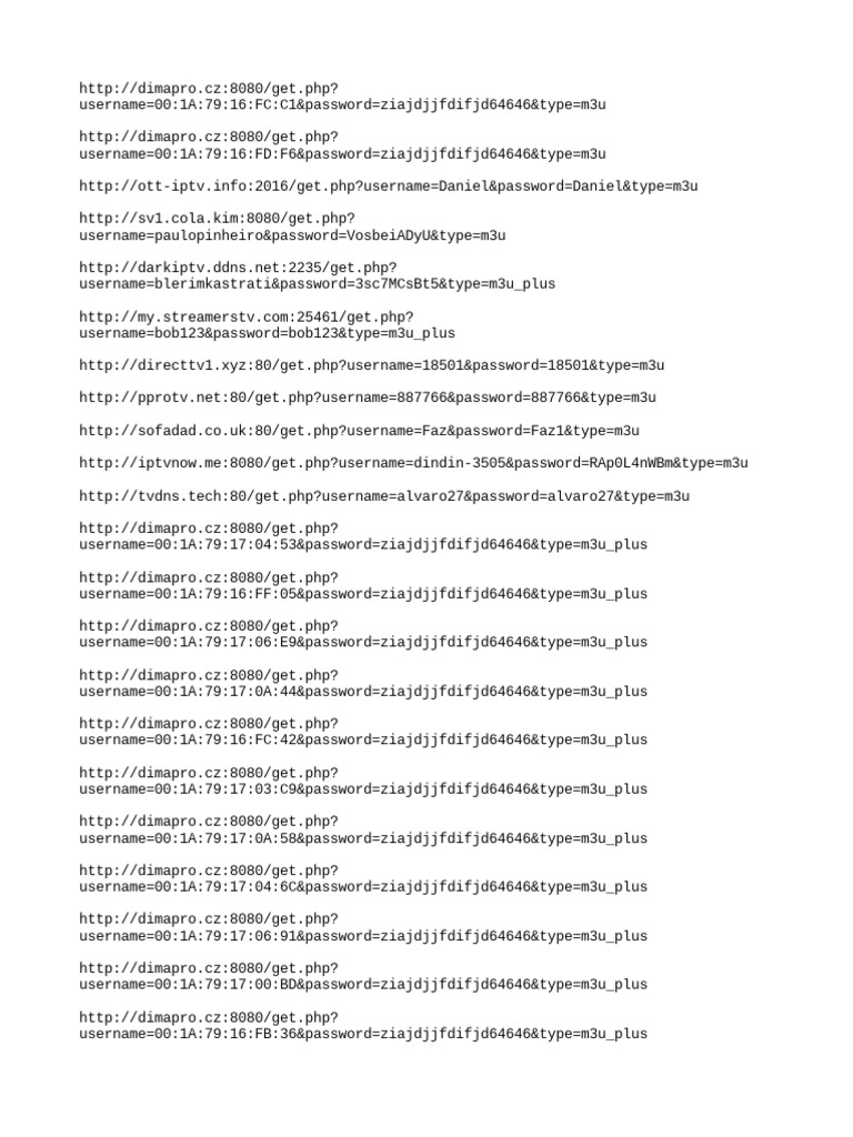 170 Code Xtream Iptv 2022 Accounts Premium 2 | PDF | Computers ...