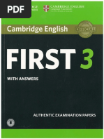 Cambridge English Advanced 1 Examination Papers With Answers | PDF