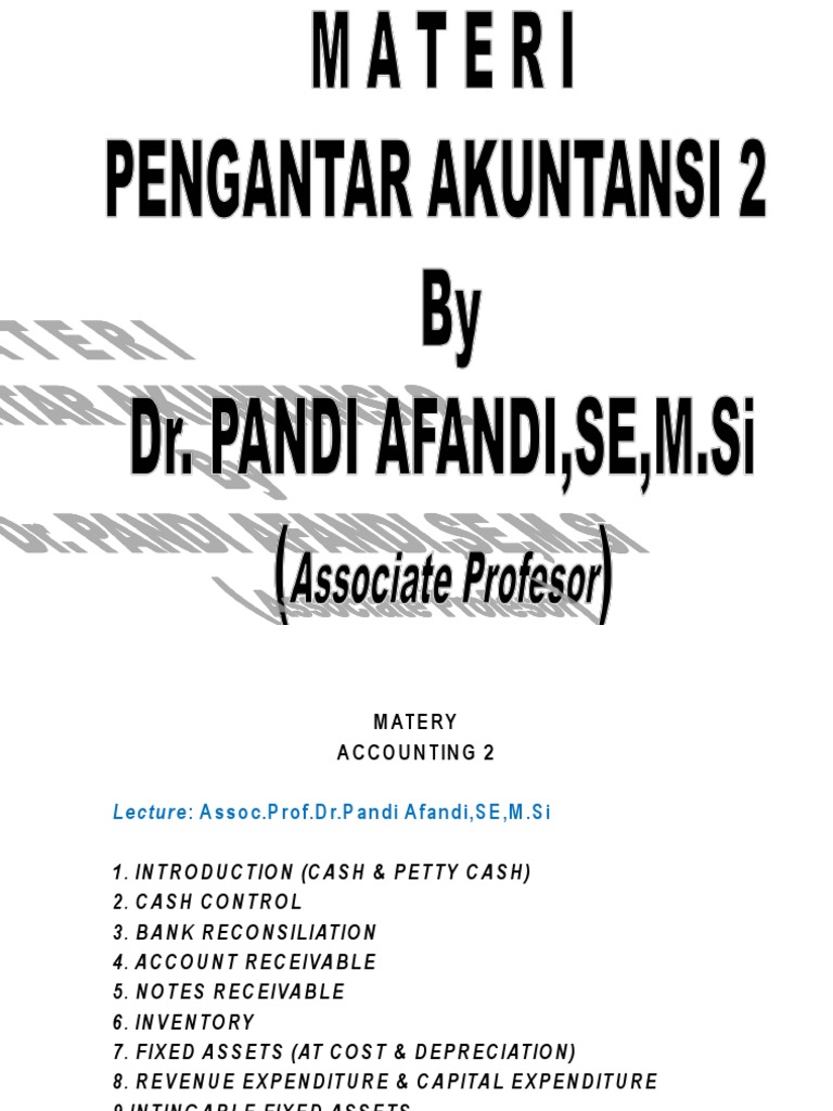 Accounting2 Matery | PDF | Bisnis | Pengelolaan Keuangan & Uang