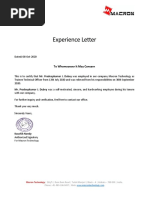 Mohite Construction: Civil Engineer Experience Certificate Letter | PDF