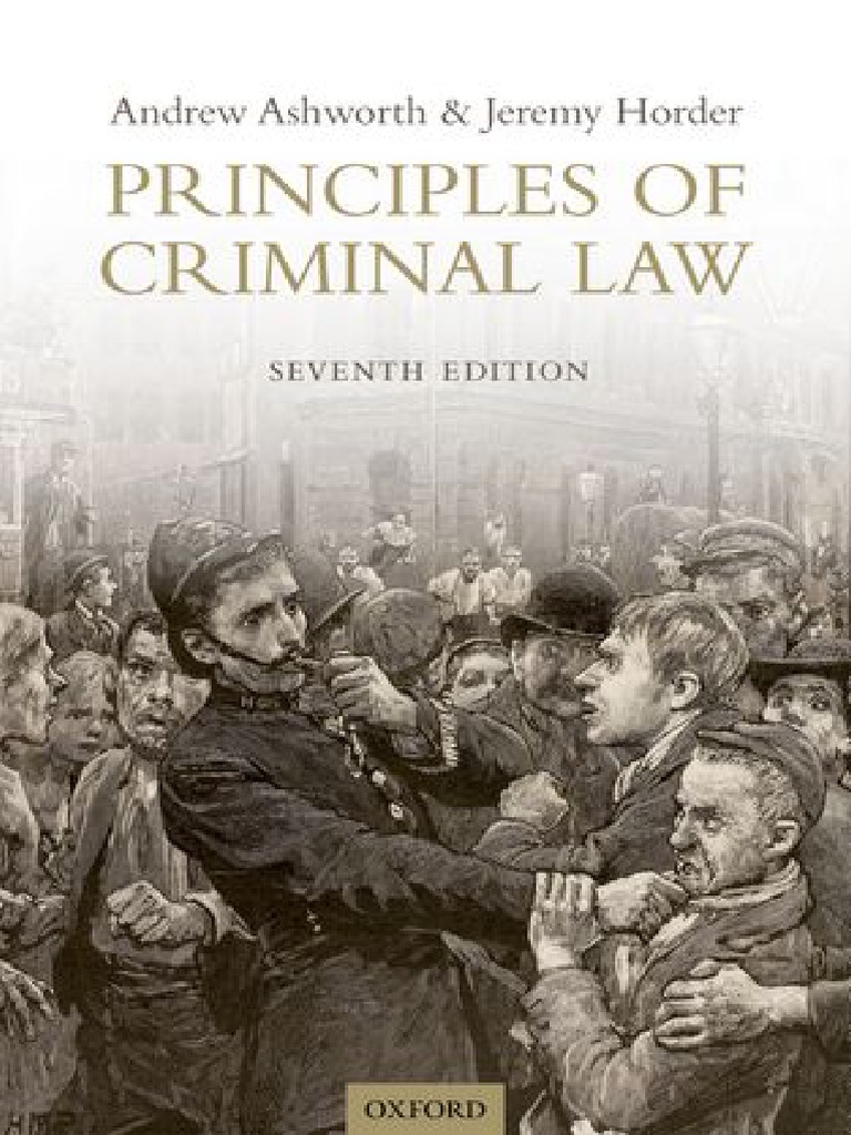 Principles of Criminal Law by Andrew Ashworth, Jeremy Horder | PDF ...