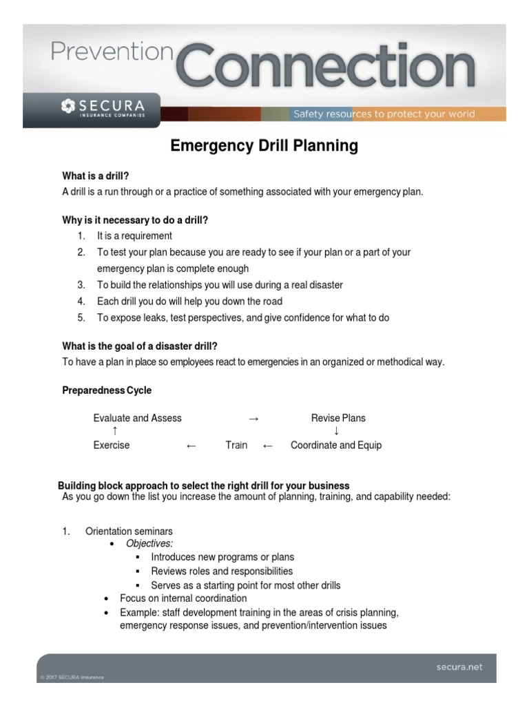 Emergency Drill Sample Revised | PDF | Emergency Management | Emergency