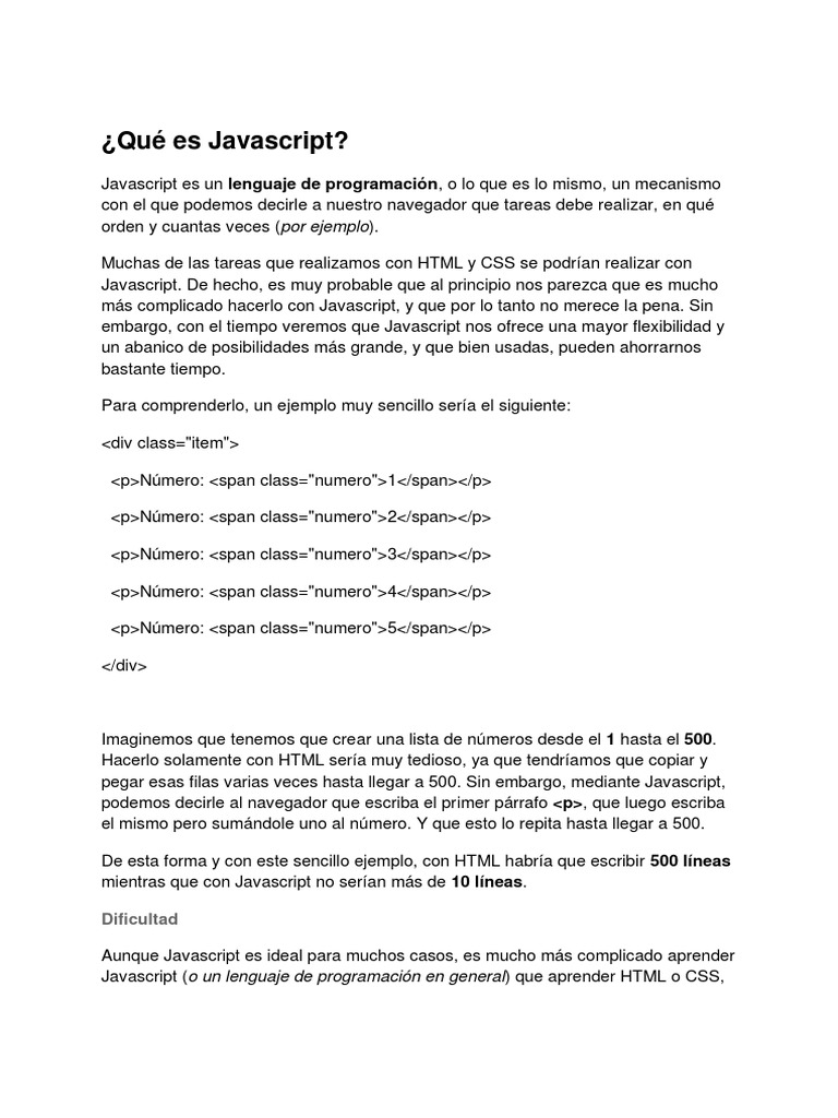 Unidad 6 | PDF | Script Java | HTML