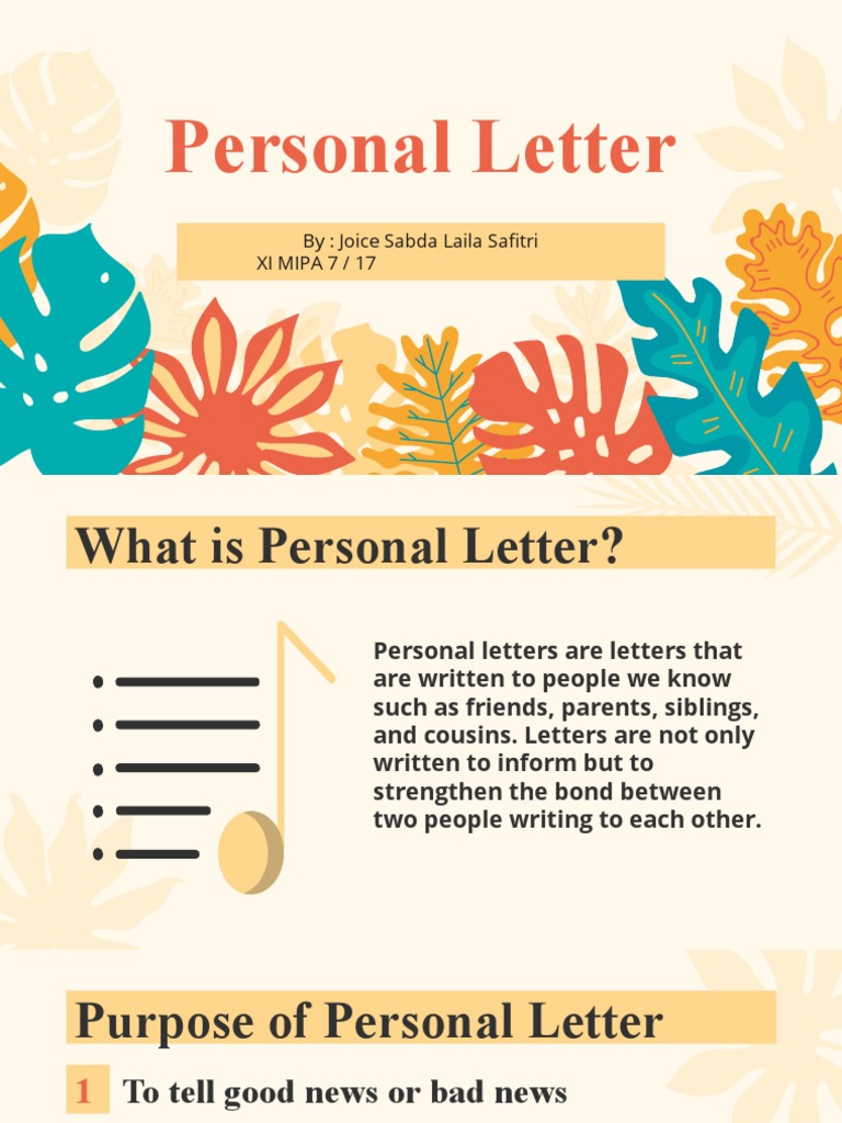 Personal Letter Writing Guide | PDF | Gratitude | Linguistics