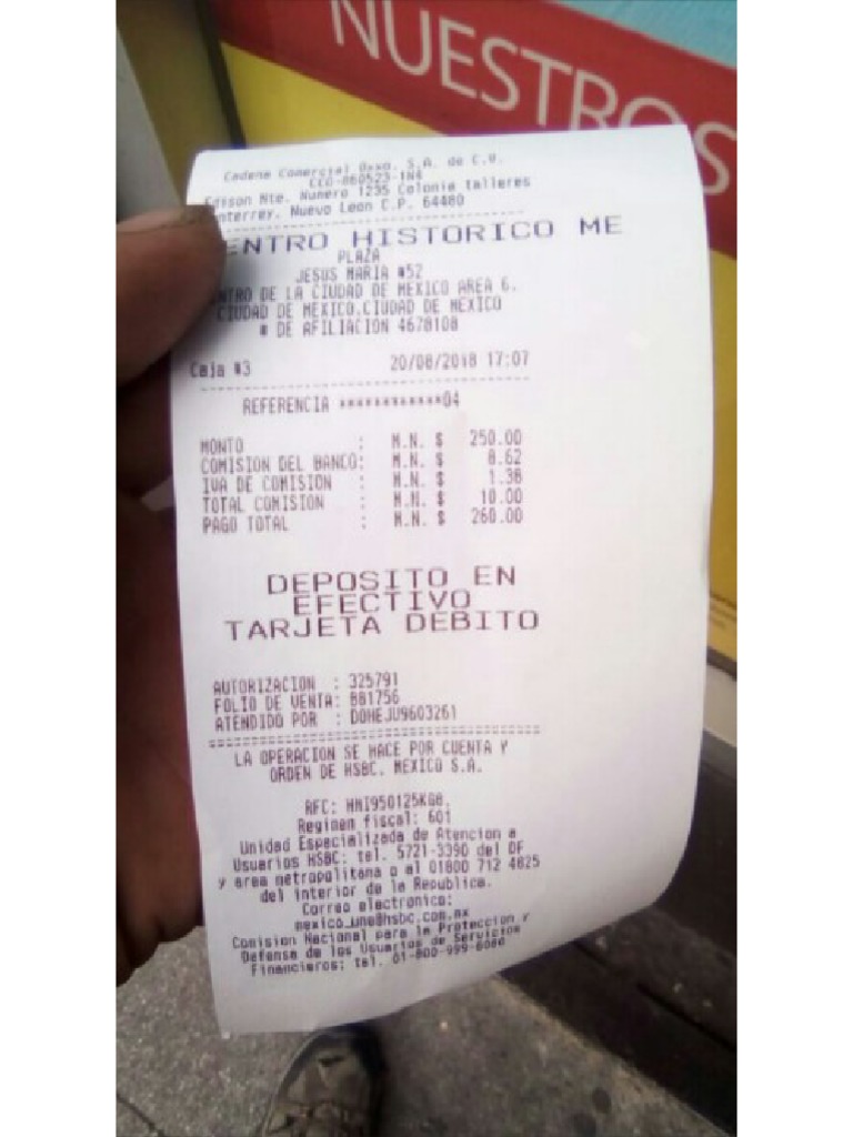 Ticket Oxxo helpMBP | PDF