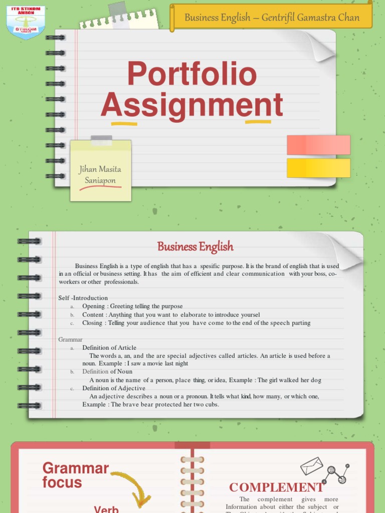 Portofolio English | PDF | Noun | English Language