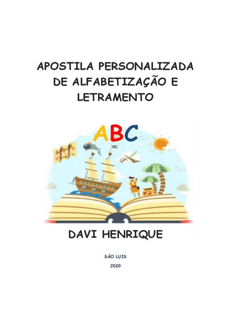 Apostila Personalizada de Alfabetização e Letramento | PDF ...