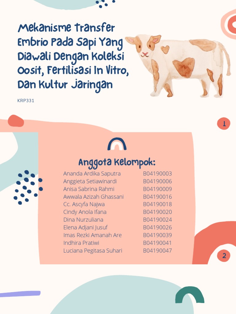 Laporan Pembahasan Makalah Mekanisme Transfer Embrio Pada Sapi Yang ...