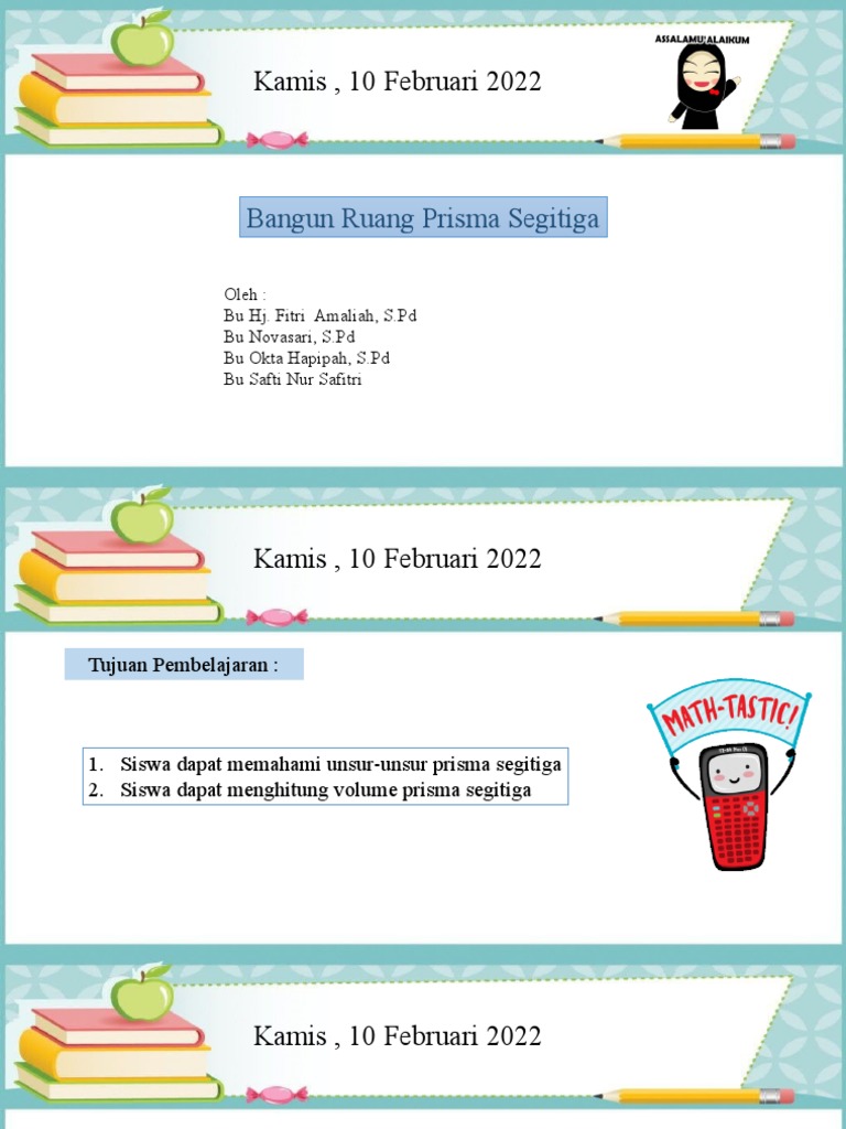 Contoh dan Rumus Prisma Segitiga | PDF