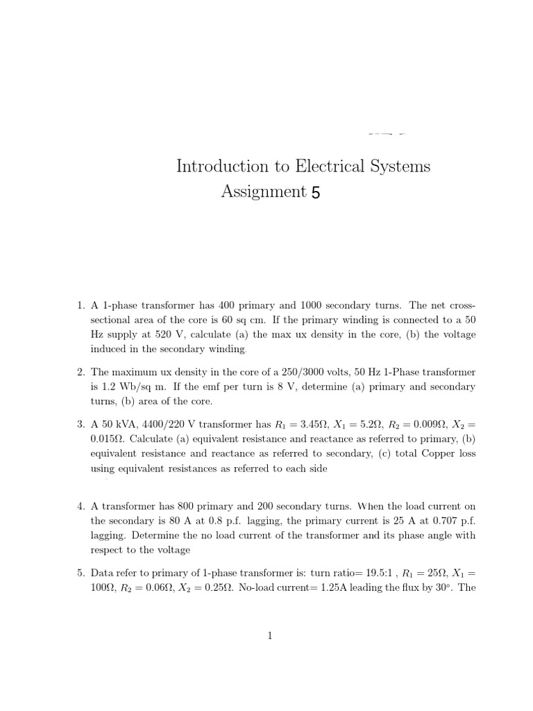 Department of Electrical Engineering, IIT Bombay EE111: Introduction To Electrical Systems ...