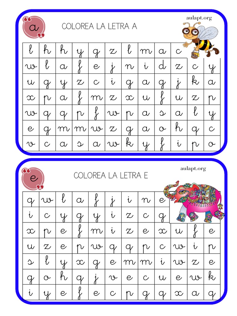 Sopas de Letras de Vocales 2 | PDF
