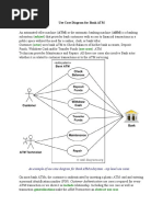 Bank ATM: UML Use Case Diagram Examples | PDF | Automated Teller ...