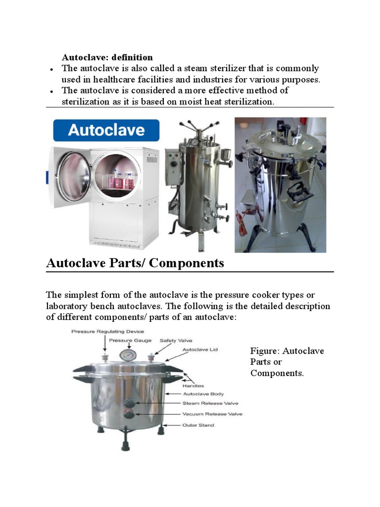 Parts Of Laboratory Autoclave