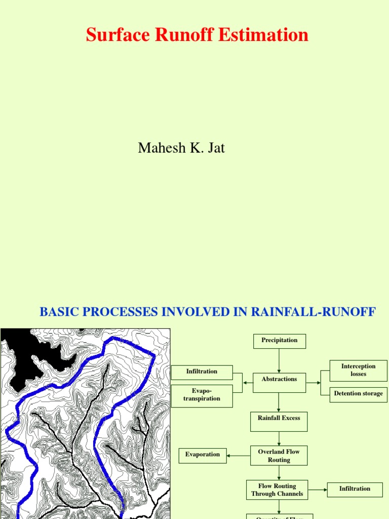 Surface Runoff Estimation Methods | PDF | Drainage Basin | Surface Runoff