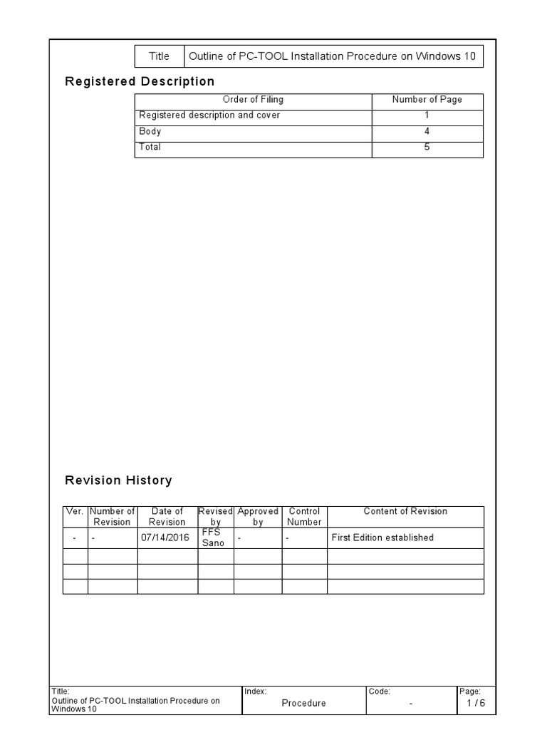 PC-ToOL Installation Procedure Outline (Windows 10) | PDF | Internet ...