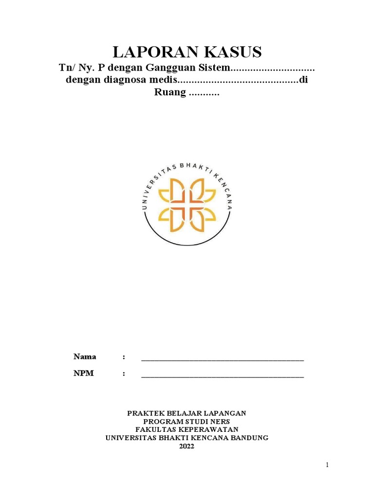 Format Laporan Kasus PBL | PDF | Kesehatan Holistik