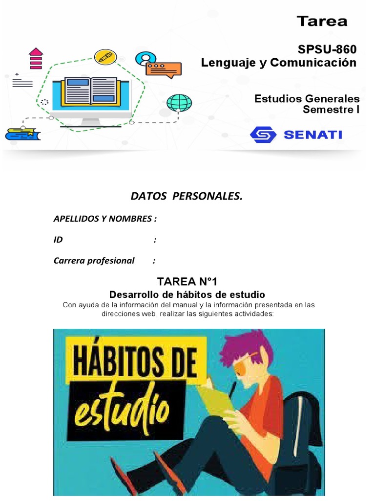 Spsu-860 Tarea U001-Lenguaje | PDF Spsu-860 Tarea U001-Lenguaje | PDF