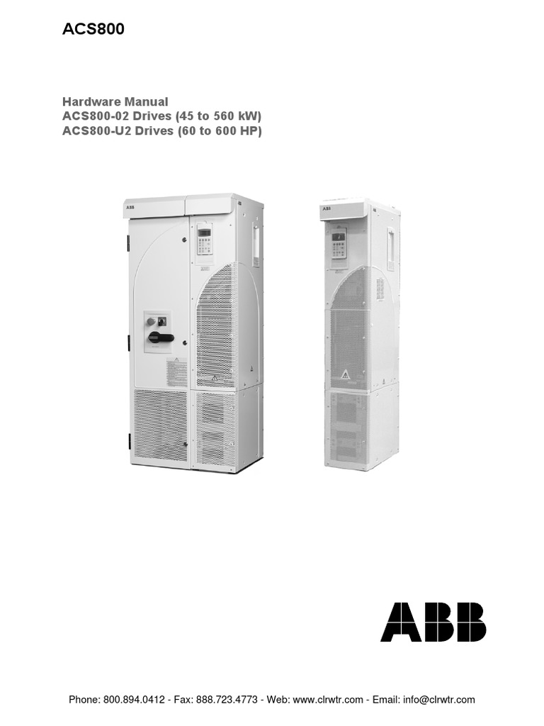 Abb Acs800 02 Manual | PDF | Electric Motor | Electromagnetic Compatibility