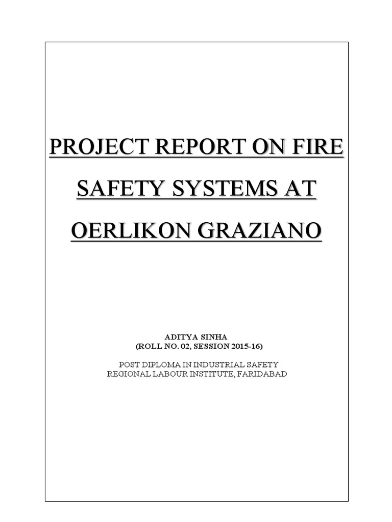 Project Report Fire | PDF | Combustion | Fires
