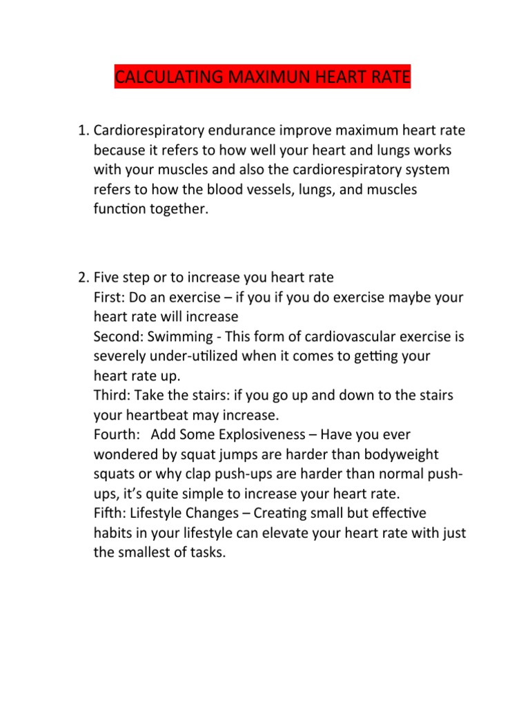 Physical Education Lesson | PDF | Heart | Heart Rate