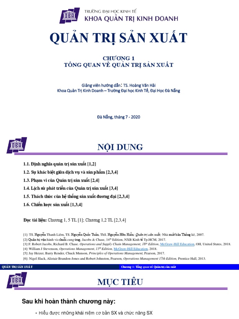 CHAPTER 1 - OM - Elearning Upload | PDF