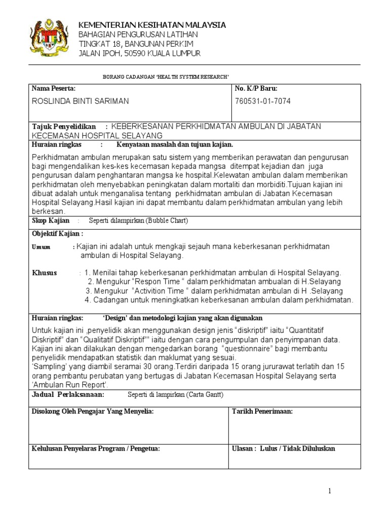 Format Proposal HSR | PDF