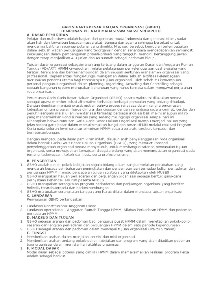 GBHO Mahasiswa | PDF