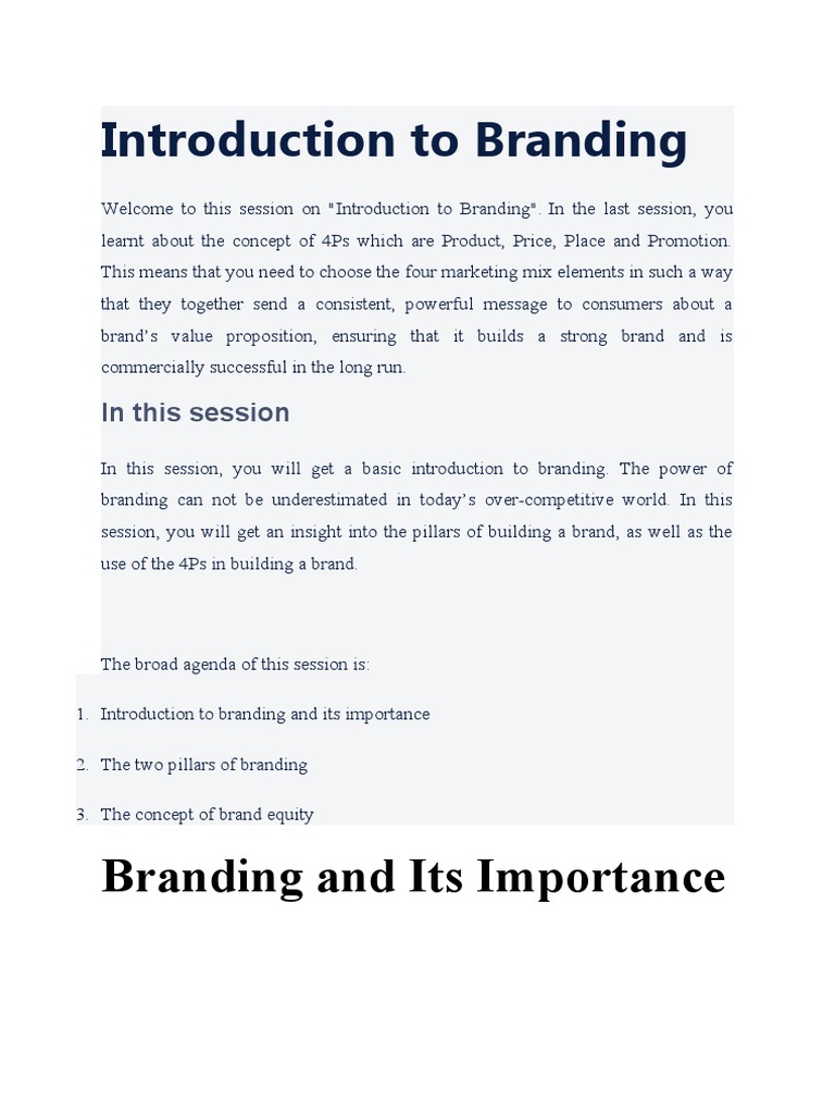 Introduction To Branding | PDF | Brand | Starbucks