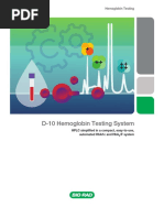 K151321 Bio-Rad D100 Variant | PDF | Glycated Hemoglobin | Hematology