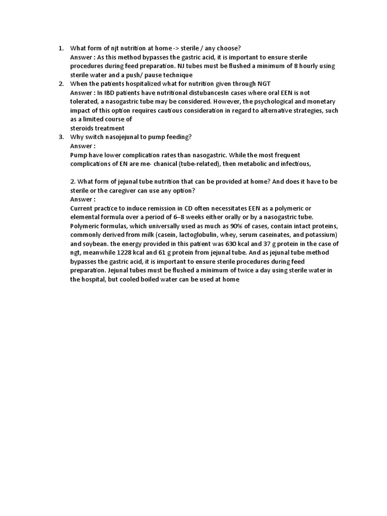 What Form of NJT Nutrition at Home | PDF