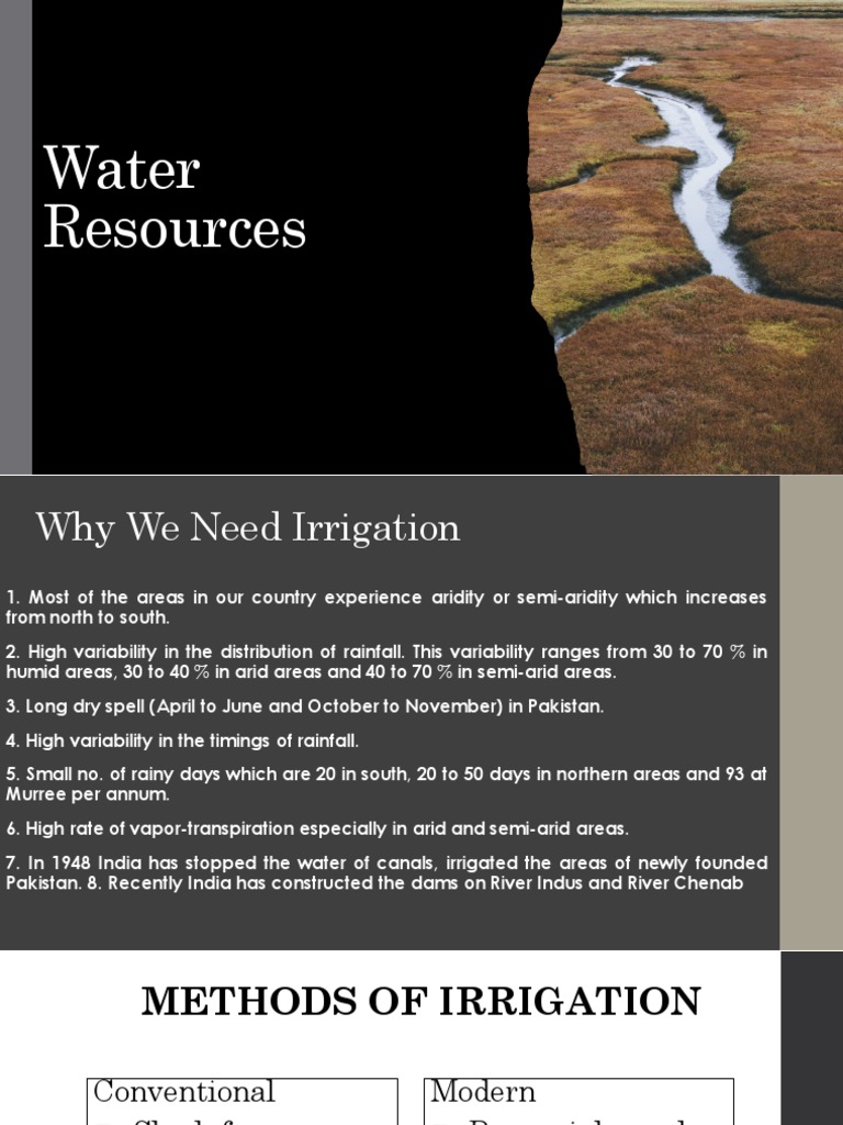 Conventional Methods | PDF | Irrigation | Flood