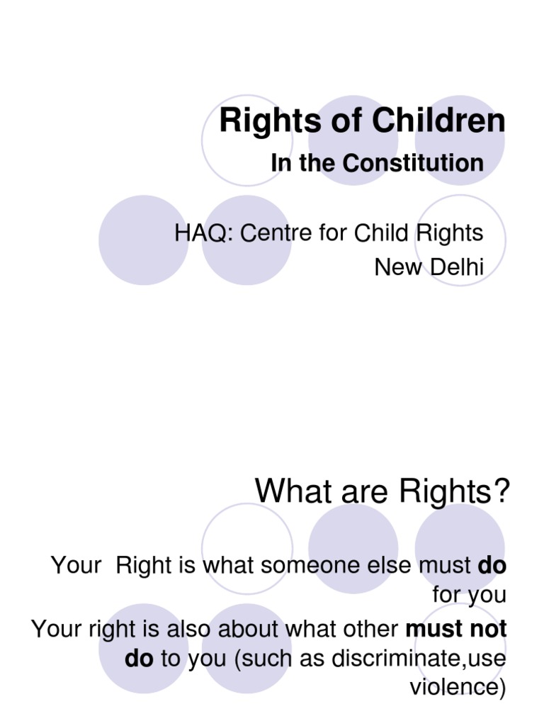Child Rights in the Constitution of India | Treaty | Human Rights