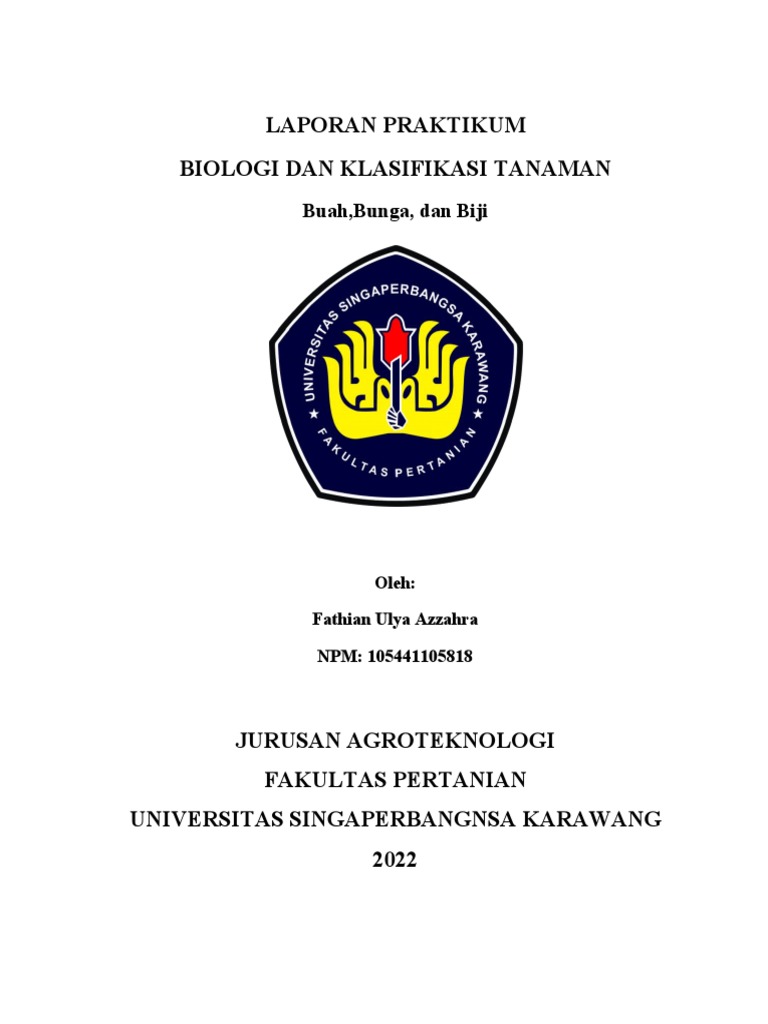 Laporan Praktikum Buah, Bunga,& Biji | PDF Laporan Praktikum Buah, Bunga,& Biji | PDF