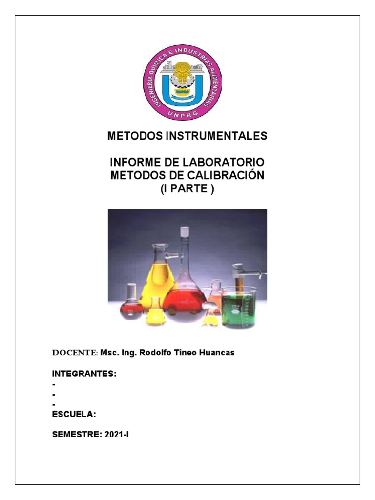 Practica de Laboratorio N 03 - Metodos Instrumentales I-2021-I | PDF ...