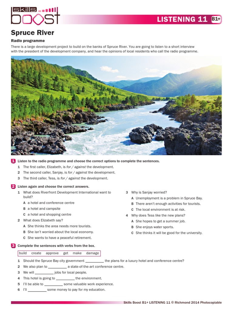 Spruce River - Worksheet | PDF