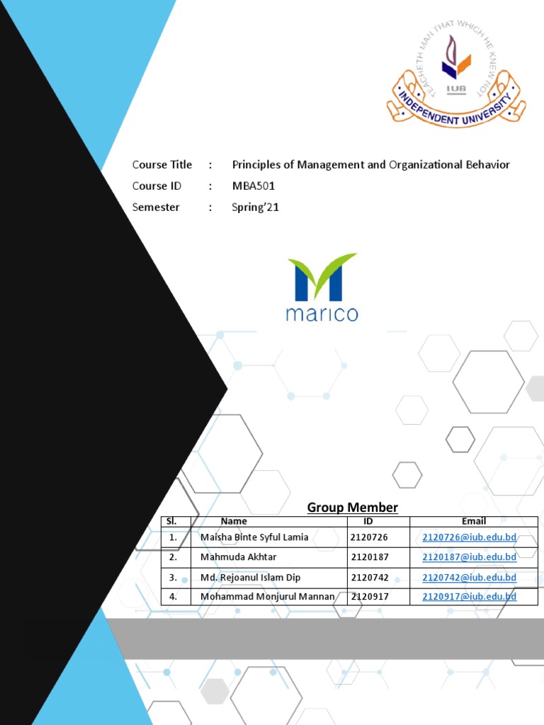 Marico Bangladesh Limited (Draft) | PDF | Motivation | Motivational