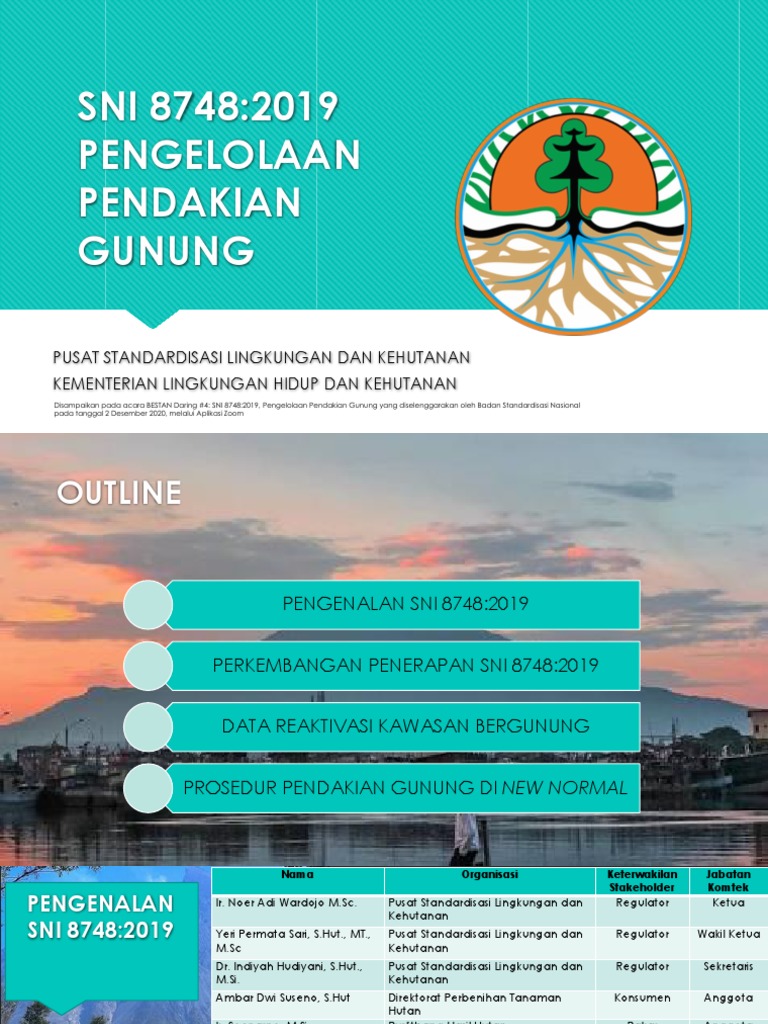 SNI 8748:2019: Standar Pendakian Gunung | PDF