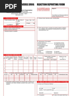 ADR Reporting Form | PDF | Pharmacovigilance | Pharmaceutical Sciences