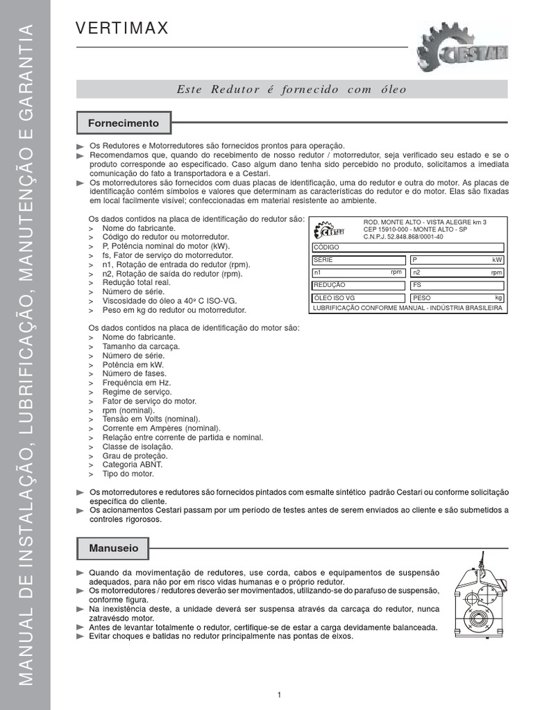 Manual Vertimax | PDF