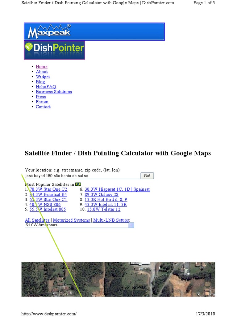 Dishpointer Satélite Amazonas - SBS | PDF | I Phone | Mobile App