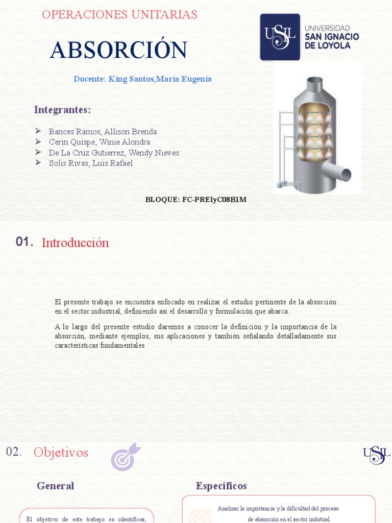 Estudio de la Absorción en la Industria | PDF | Absorción (Química ...