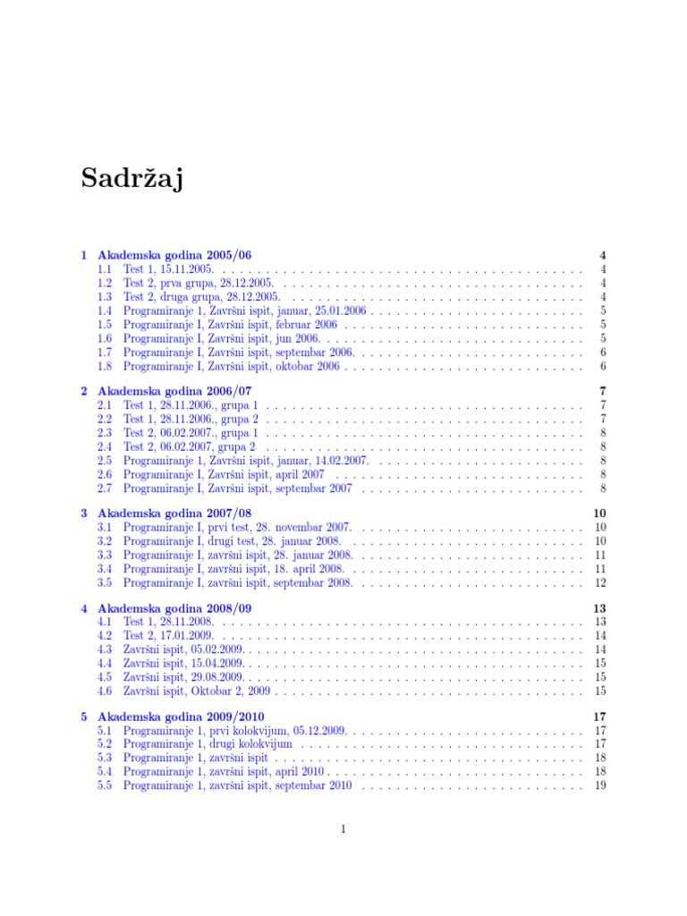 p1 Testovi Ispiti | PDF