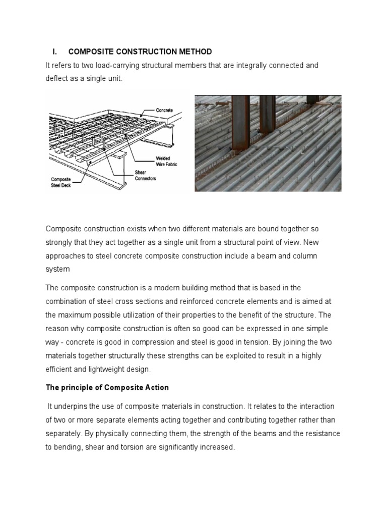 Composite Construction Methodd | PDF | Beam (Structure) | Composite ...